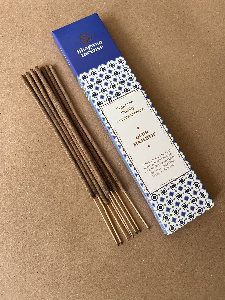 Oudh Majestic | Incense Sticks by Bhagwan – Lotus Zen Incense