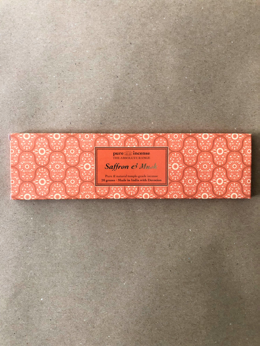 Saffron & Musk | Absolute 20gm by Pure Incense – Lotus Zen Incense