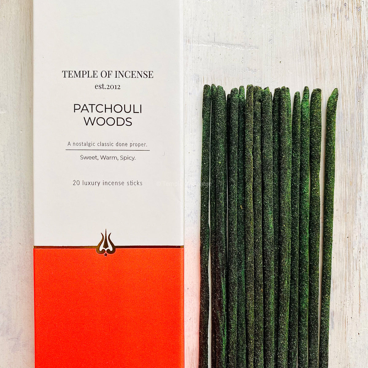 Patchouli Woods | Incense Sticks by Temple of Incense – Lotus Zen Incense